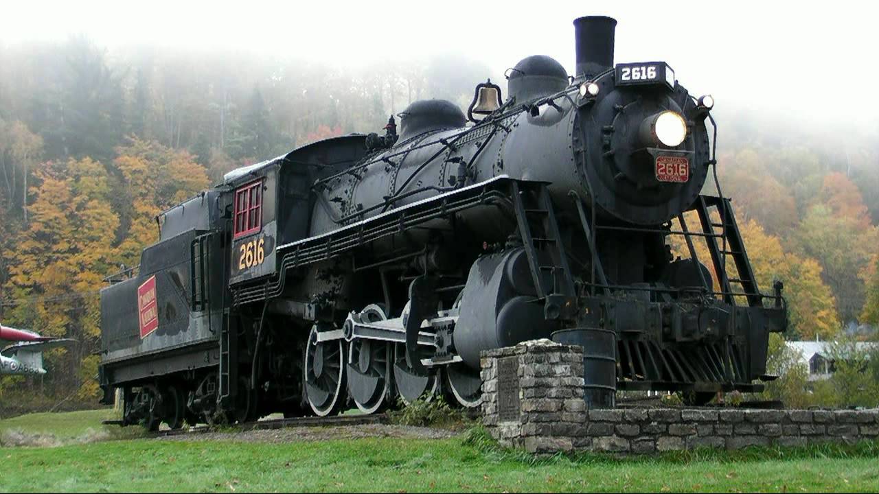 canadian national 2616 haliburton ontario - YouTube