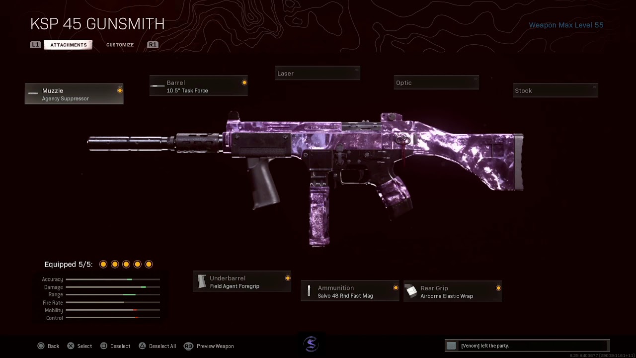 BEST KSP 45 CLASS SETUP IN WARZONE - YouTube