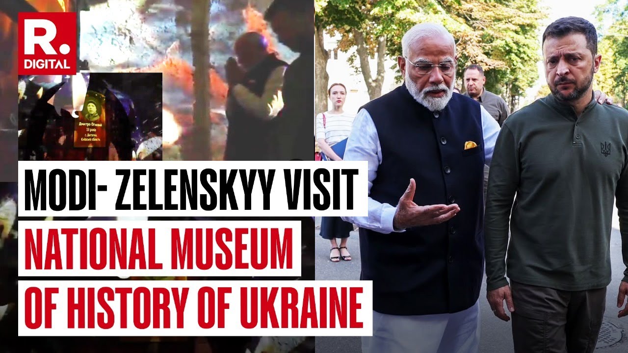 Modi In Ukraine: Indian PM & Ukraine's Zelenskyy Visit National Museum ...