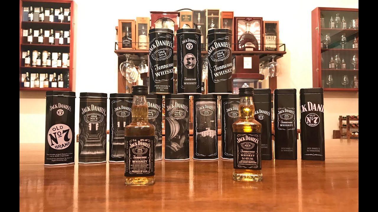 Jack Daniel's Miniature Bottles in Tins from the UK Old Number 7 ...