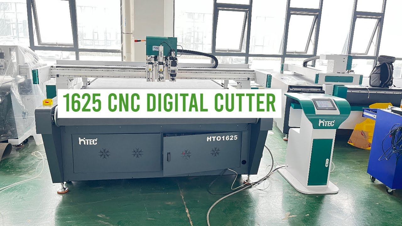 Multi function HTO1625 CNC digital cutter cutting 100mm EVA foam ...