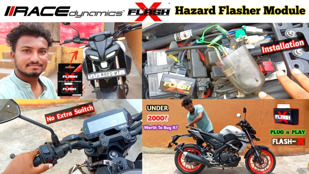 Flash X For MT15 | Flash X Hazard Flash Module Review Installation In ...