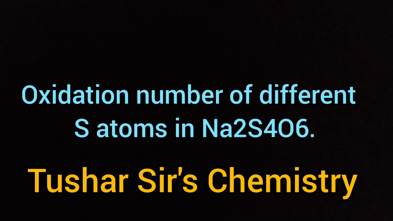 Integer type question, JEE, oxidation number of S in Na2S4O6 /H2S4O6 ...