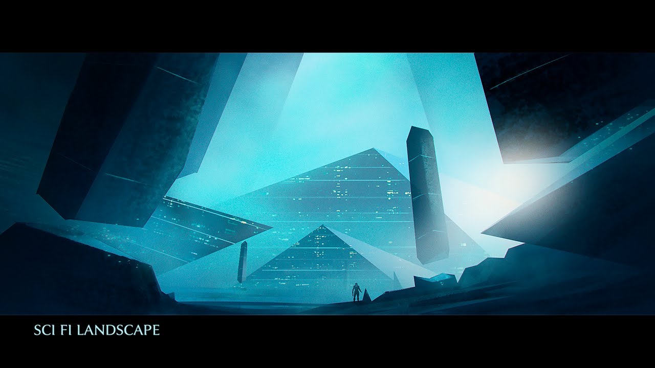 Sci-Fi Landscape | Epic Concept Art | Concept Art Process | Photoshop ...