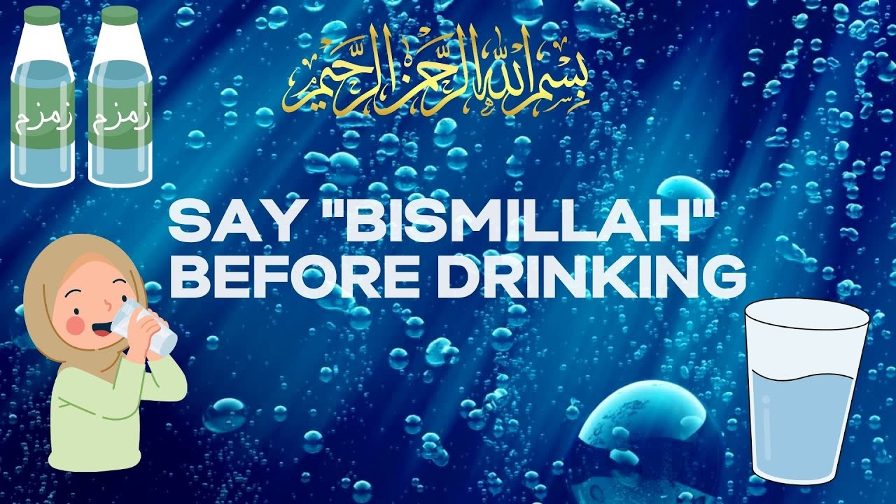 6 Sunnah of Drinking Water in Islam | Teach Kids Islamic Manners - YouTube