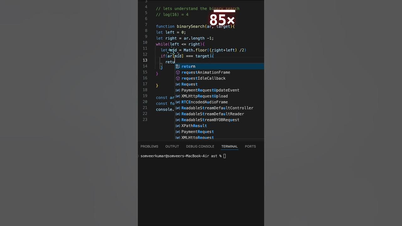 Binary Search: Data Structures , divide and conquer, algorithm #react #javascript #react - YouTube