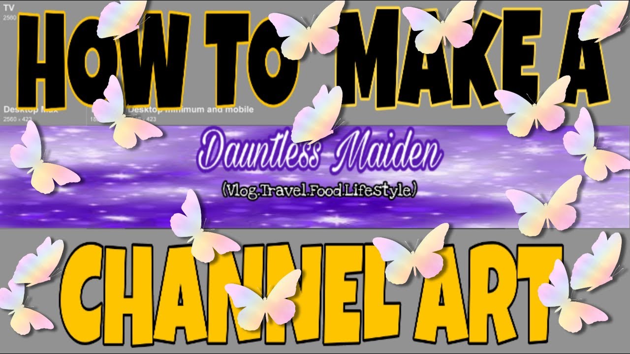 HOW TO MAKE A CHANNEL ART USING ANDROID PHONE - YouTube