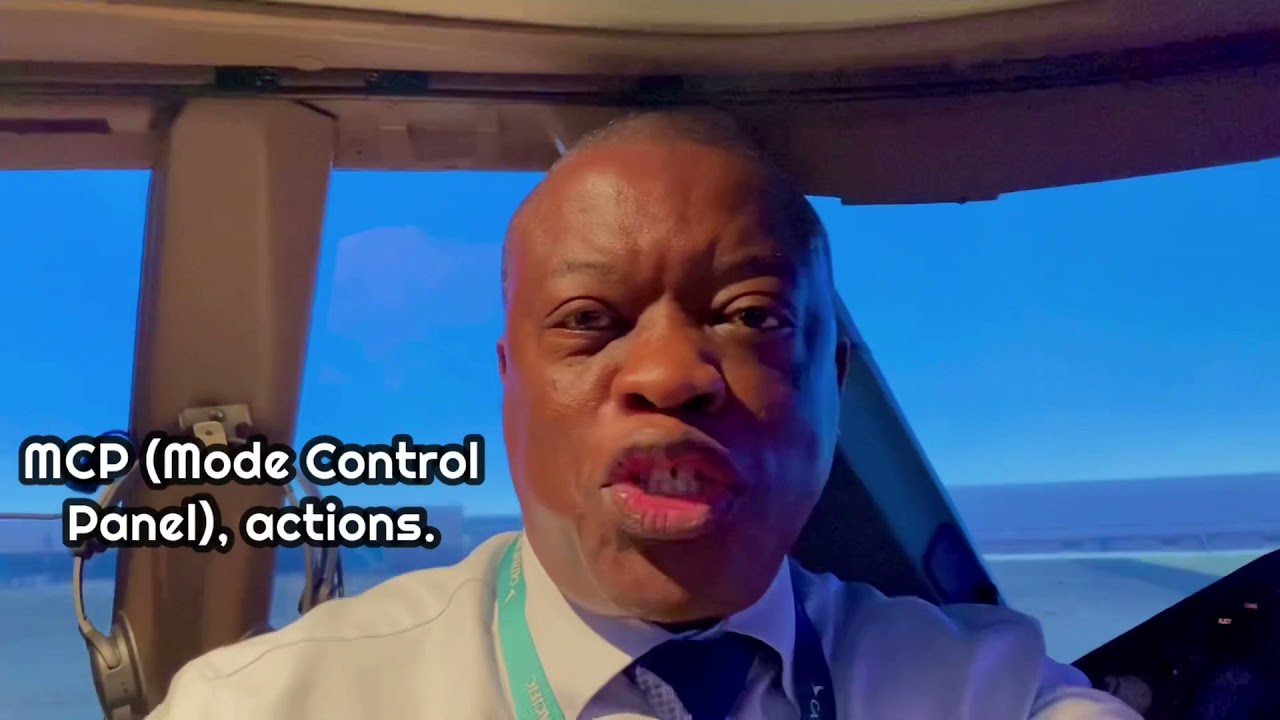 Boeing 747 Mode control panel (MCP) actions - YouTube