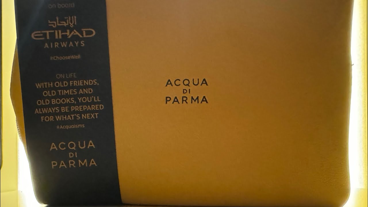 Airline Amenity Kit's Etihad First Class ( October 2023 ) - YouTube