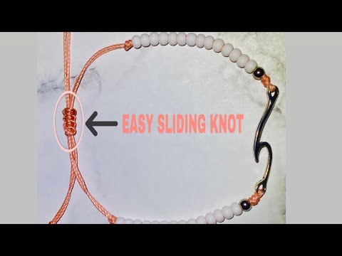 Sliding Knot Tutorial (How to make a sliding knot) - YouTube