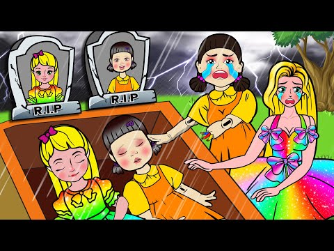 [🐾paper dolls🐾] Poor Squid Game 2 baby & Rapuzle baby SS Paper Craft handmade DIY | Rapunzel Family