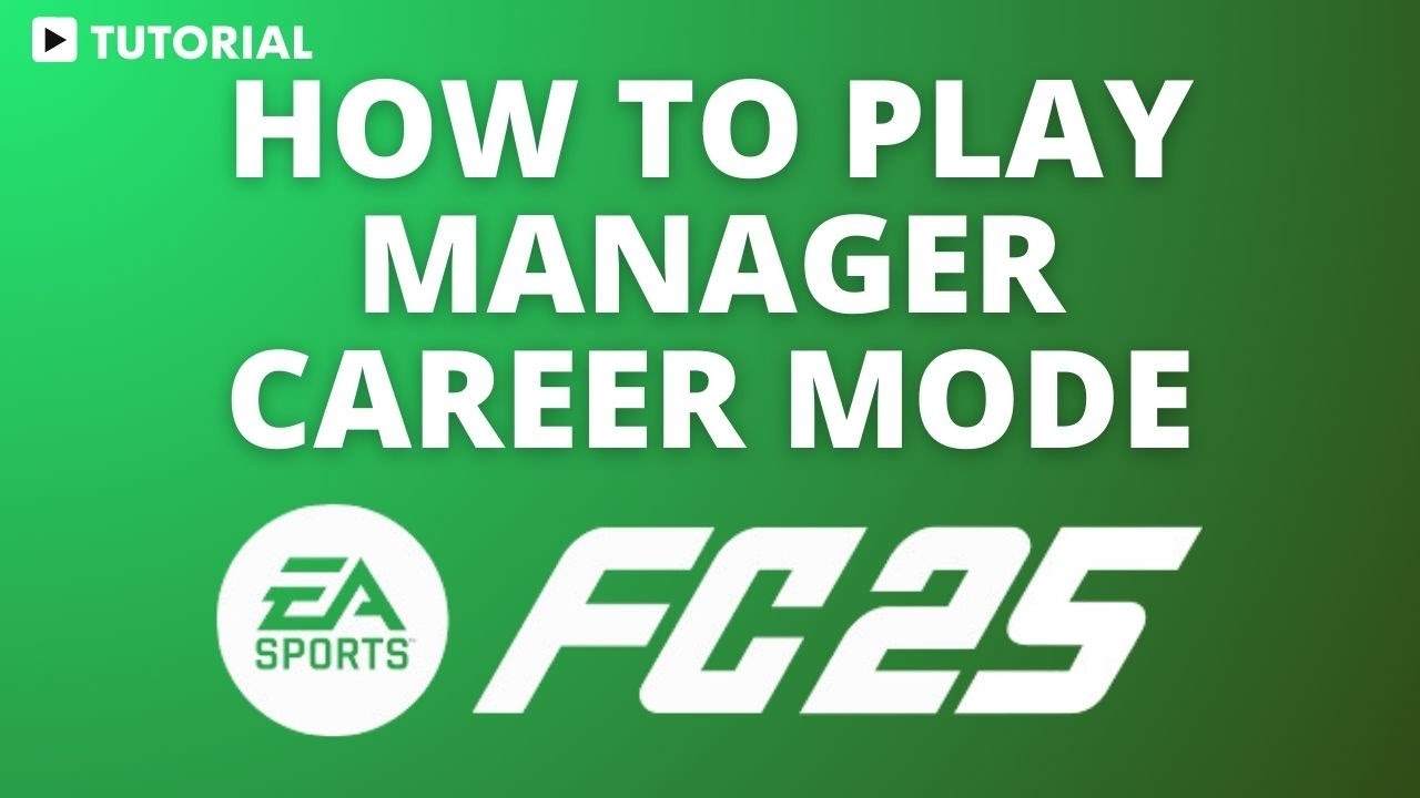 How to Play fc 25 manager career mode - YouTube