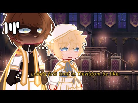 Luke's first time in Devildom be like: {Obey me! shall we date?} {Ft: Simeon,Luke,and Lord diavolo}