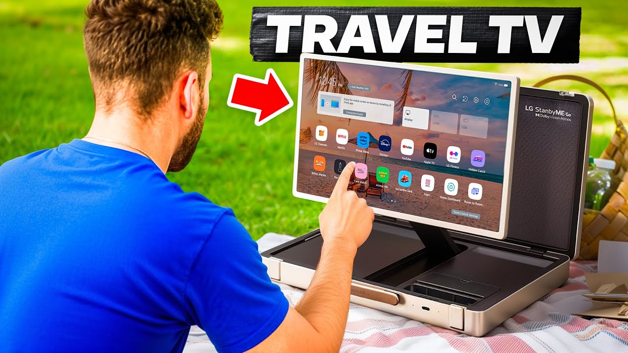 It's a TV... Inside a suitcase - LG Stanbyme Go - YouTube