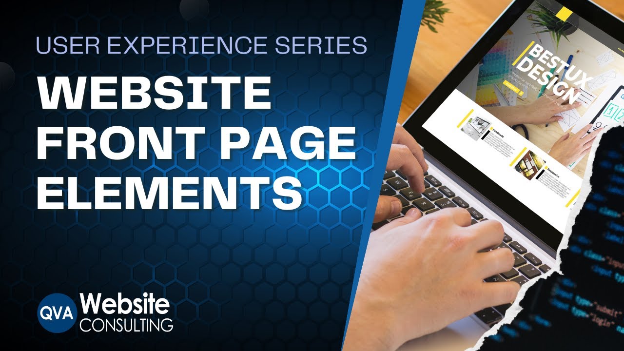 What elements should be at the top of your website front page? - YouTube
