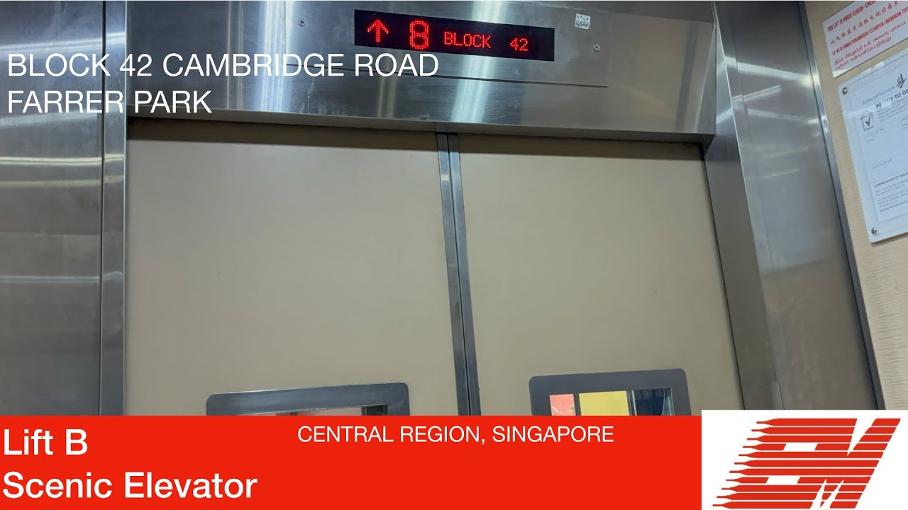 HDB Block 42 Cambridge (Farrer Park) || EM Scenic Elevator (Lift B ...