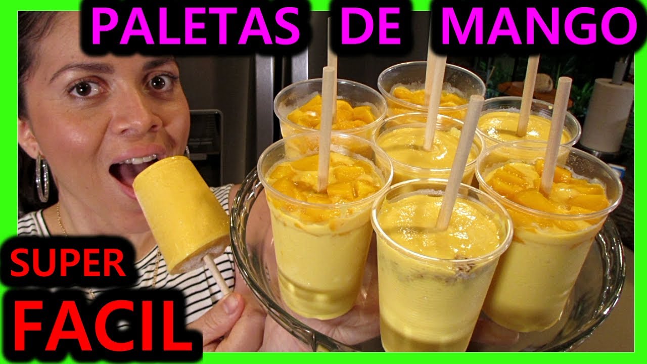 Cómo hacer PALETAS CONGELADAS 🍭 Receta paletas de HIELO - YouTube