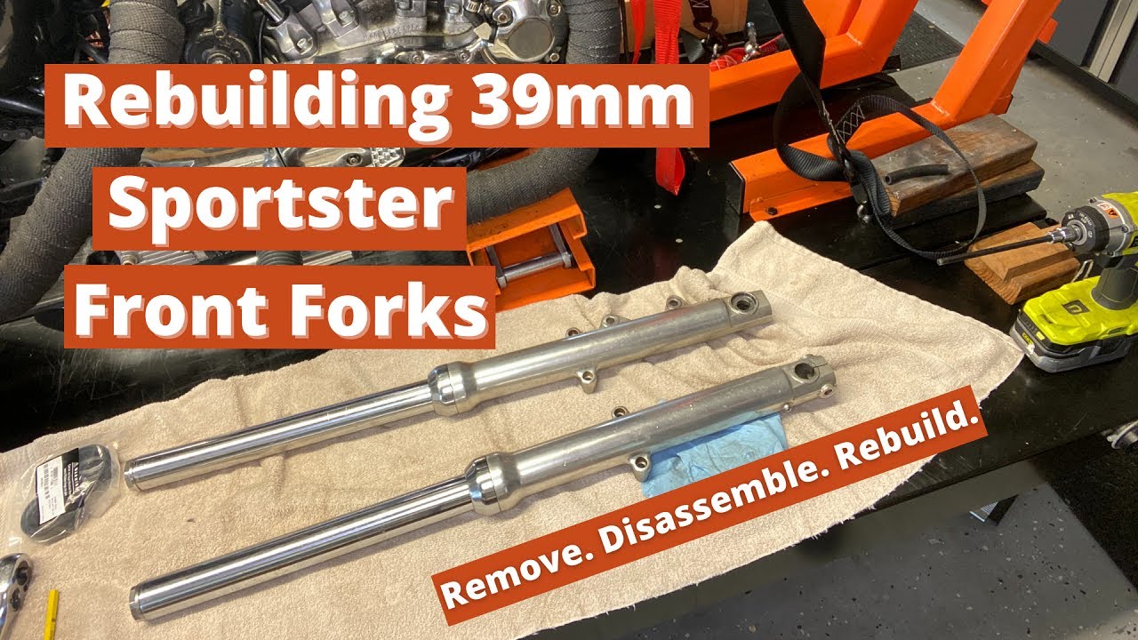 Harley Davidson Sportster 39 mm Front Fork Removal, Disassembly, and ...
