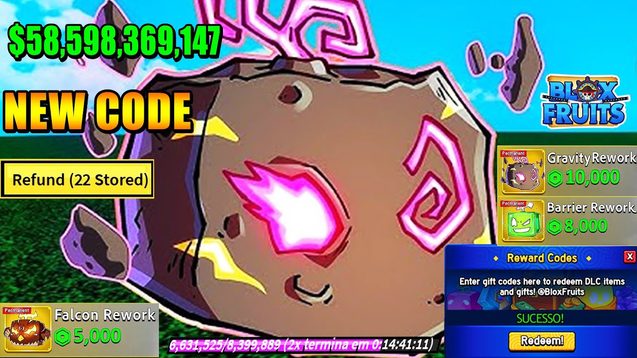 NOVO CÓDIGO EXCLUSIVO +35 CÓDIGOS DE 2X XP BELI E RESET NO BLOX FRUITS ...