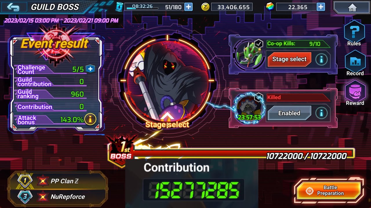 Rockman X Dive - Guild Boss Round 10 - Phantom Sigma - YouTube