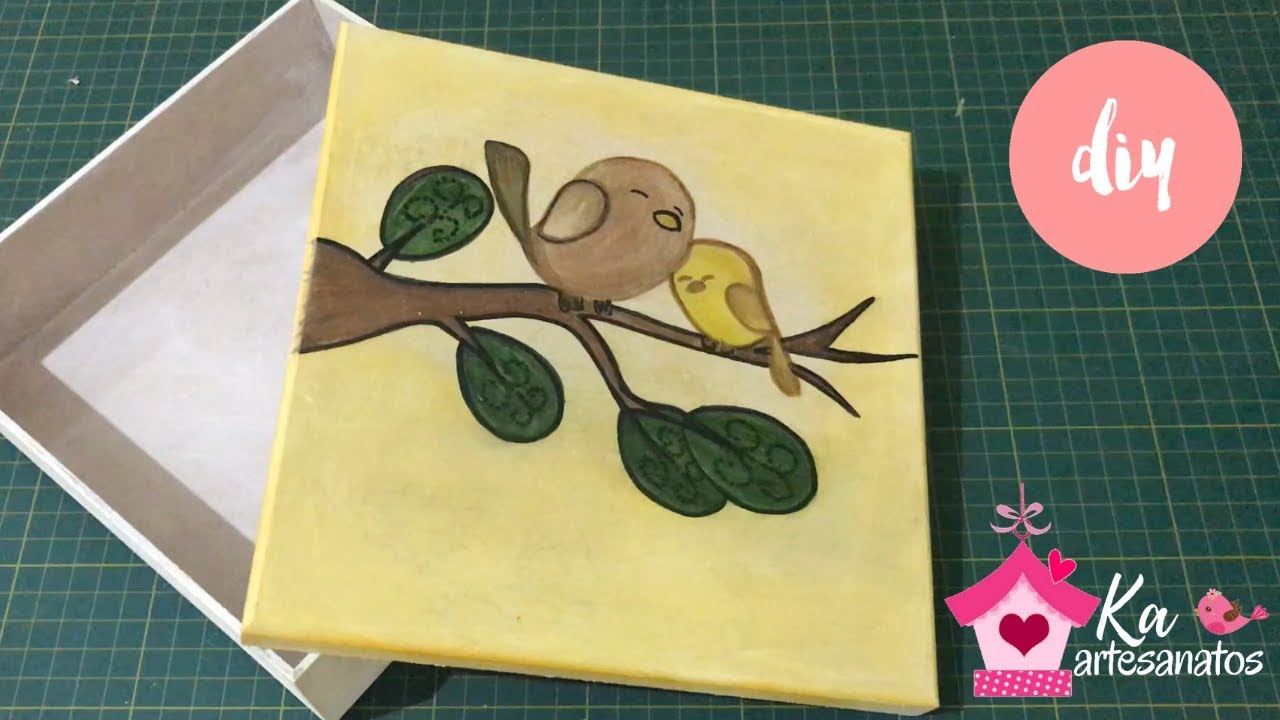 Como Pintar peça de MDF para iniciantes Fácil - Artesanato Diy - YouTube