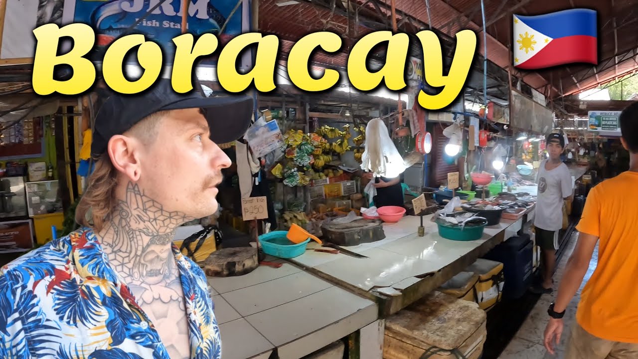Foreigner First Time at Local Market in Boracay Philippines 🇵🇭 (Travel ...