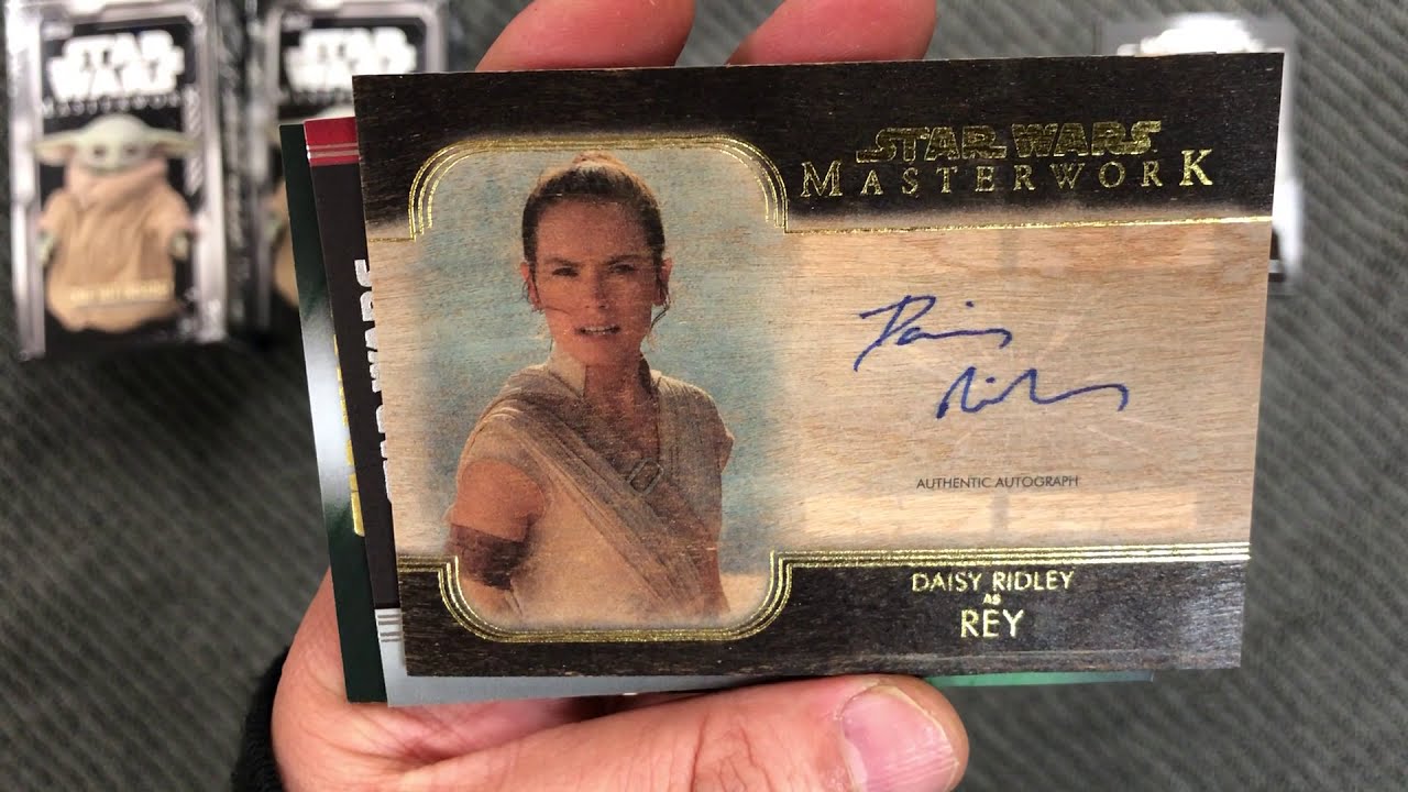 MONSTER PULL!! REY/DAISY RIDLEY WOOD AUTOGRAPH!! 2020 Topps Star Wars ...