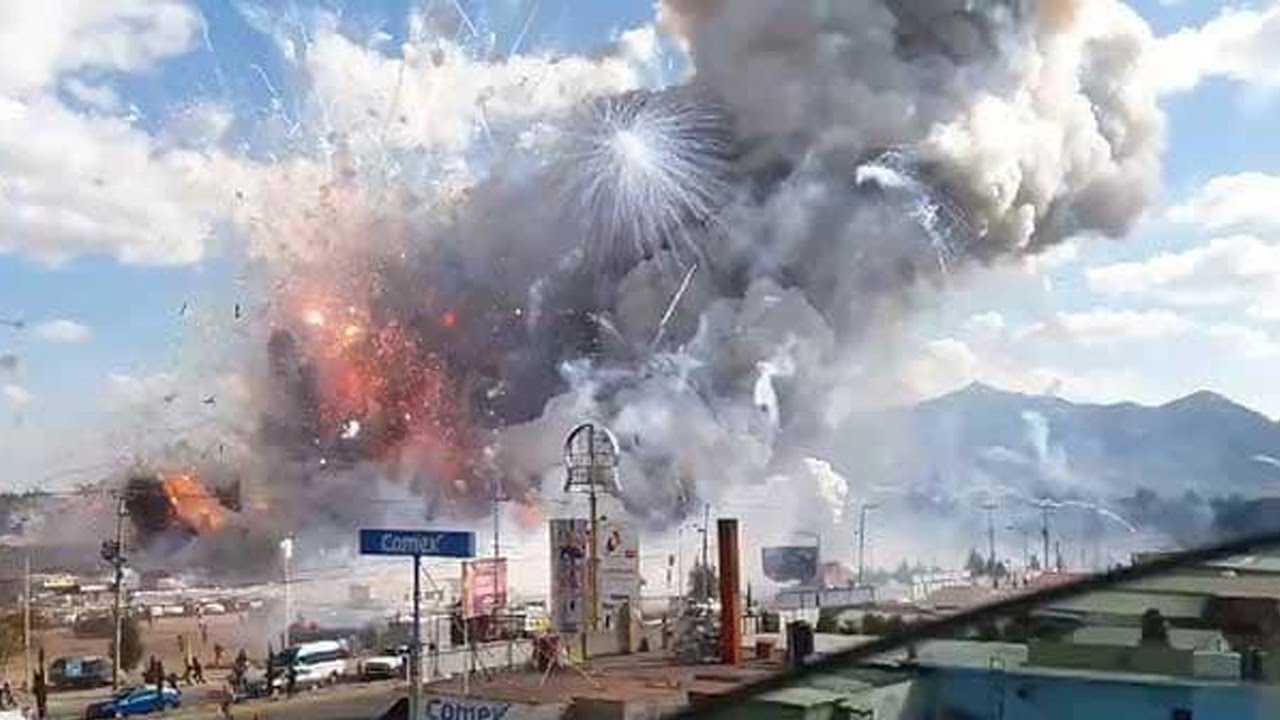 Massive Fireworks Explosion Kills Dozens - YouTube