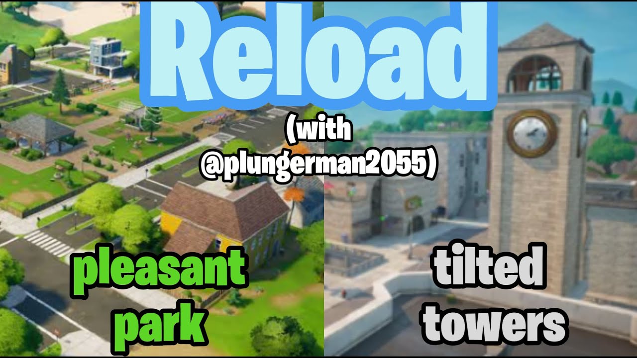 Going to pleasant park and Titled towers in fortnite reload. (ft. @D.C ...