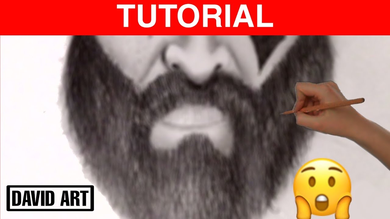 Como dibujar una barba realista #1 | Tutorial | 😱 ️🎨🔥 - YouTube