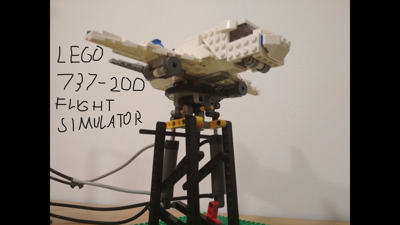 Real working Lego flight simulator (Boeing 737-200) - YouTube