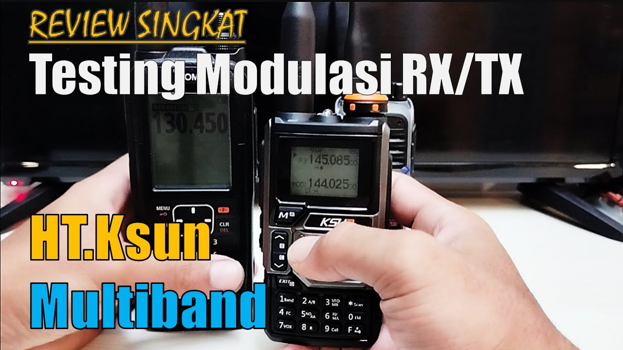 36.Testing Modulasi HT KSUN freq Airband, VHF, UHF, dan 350MHz - YouTube