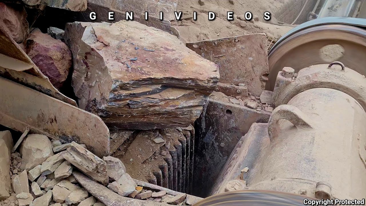 Amazing Quarry Primary Rock Crushing Machine Working | Satisfying Rock ...