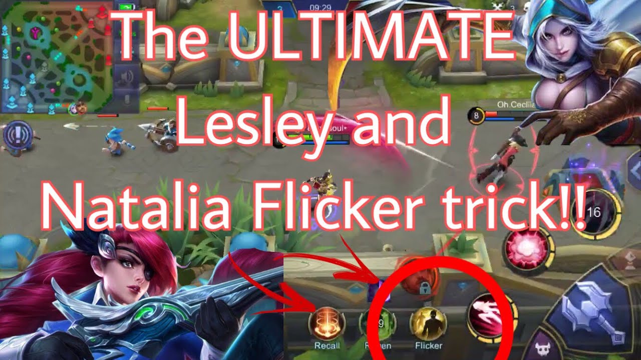 Natalia and Lesley’s SECRET FLICKER TRICK!! MOBILE LEGENDS - YouTube