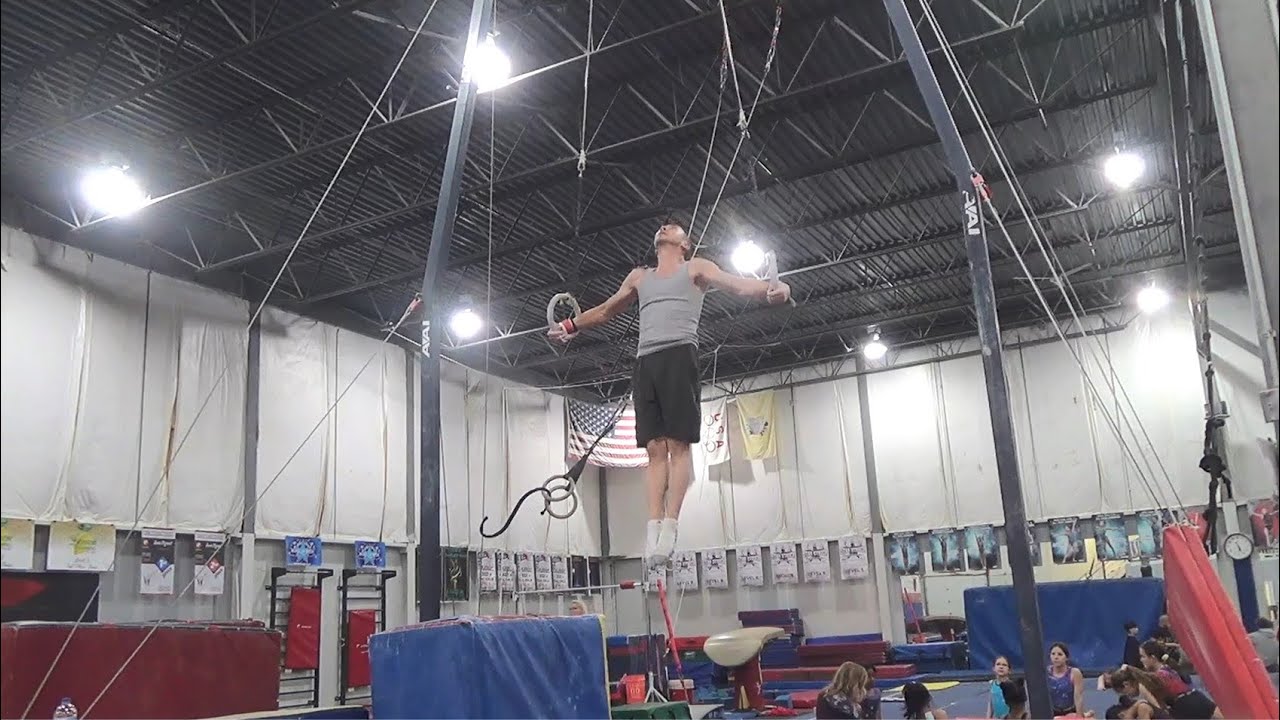 RINGS, POMMEL HORSE, HUMAN FLAGPOLE WORKOUT - AT SPARTAN GYMNASTICS ...