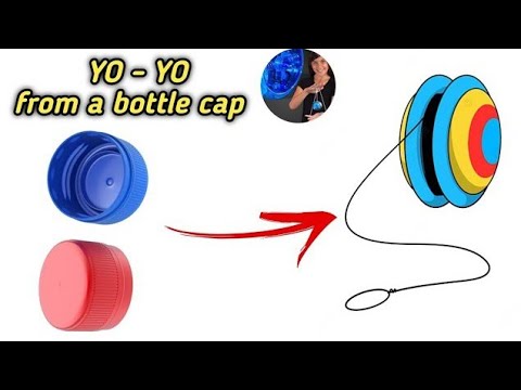 How to make a Yo Yo ou of the bottle cap / how to make yoyo toy at home ...