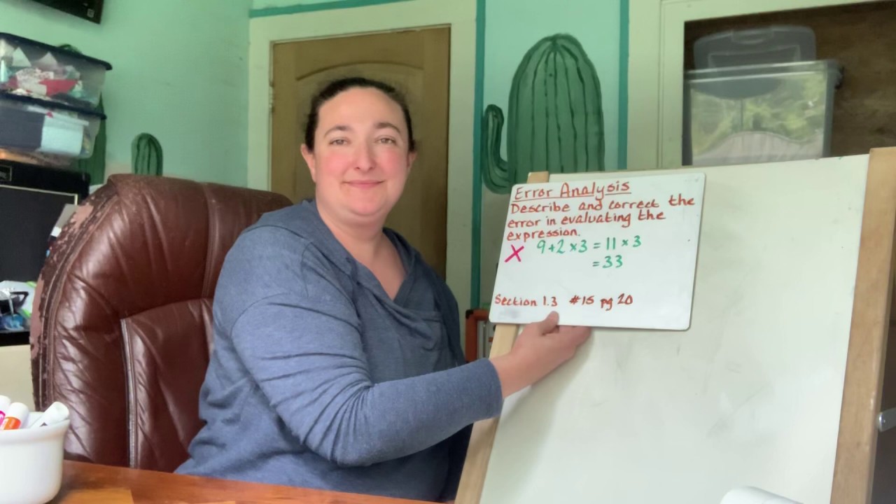 Error Analysis with Order of Operations - YouTube