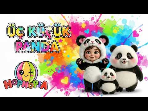 Üç Küçük Panda 🐼 | Sayı ve Hayvan Öğreten Özgün Çocuk Şarkısı 🎶
