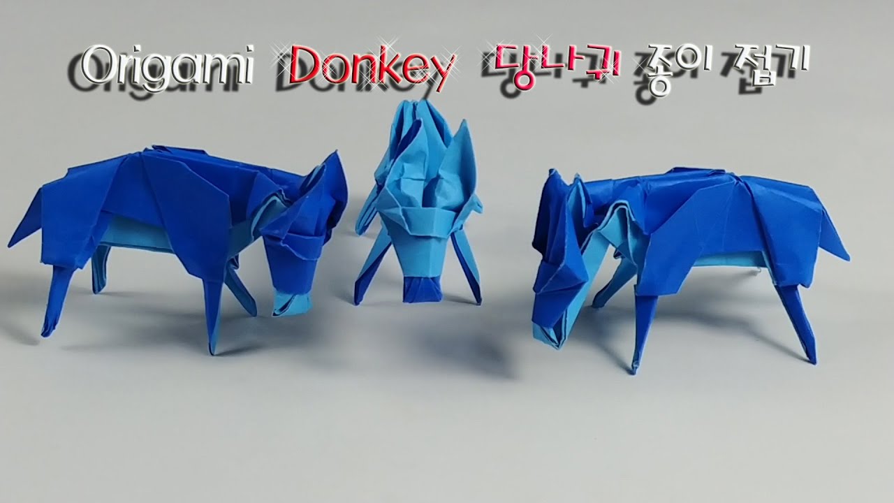 How To Make A Origami Donkey