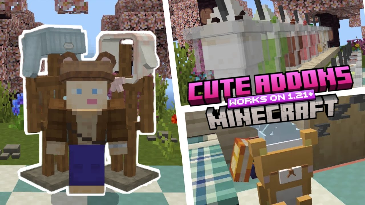 🌸 3 Cute Addons 🌸 for Minecraft PE/Bedrock 1.20/1.21+ - YouTube