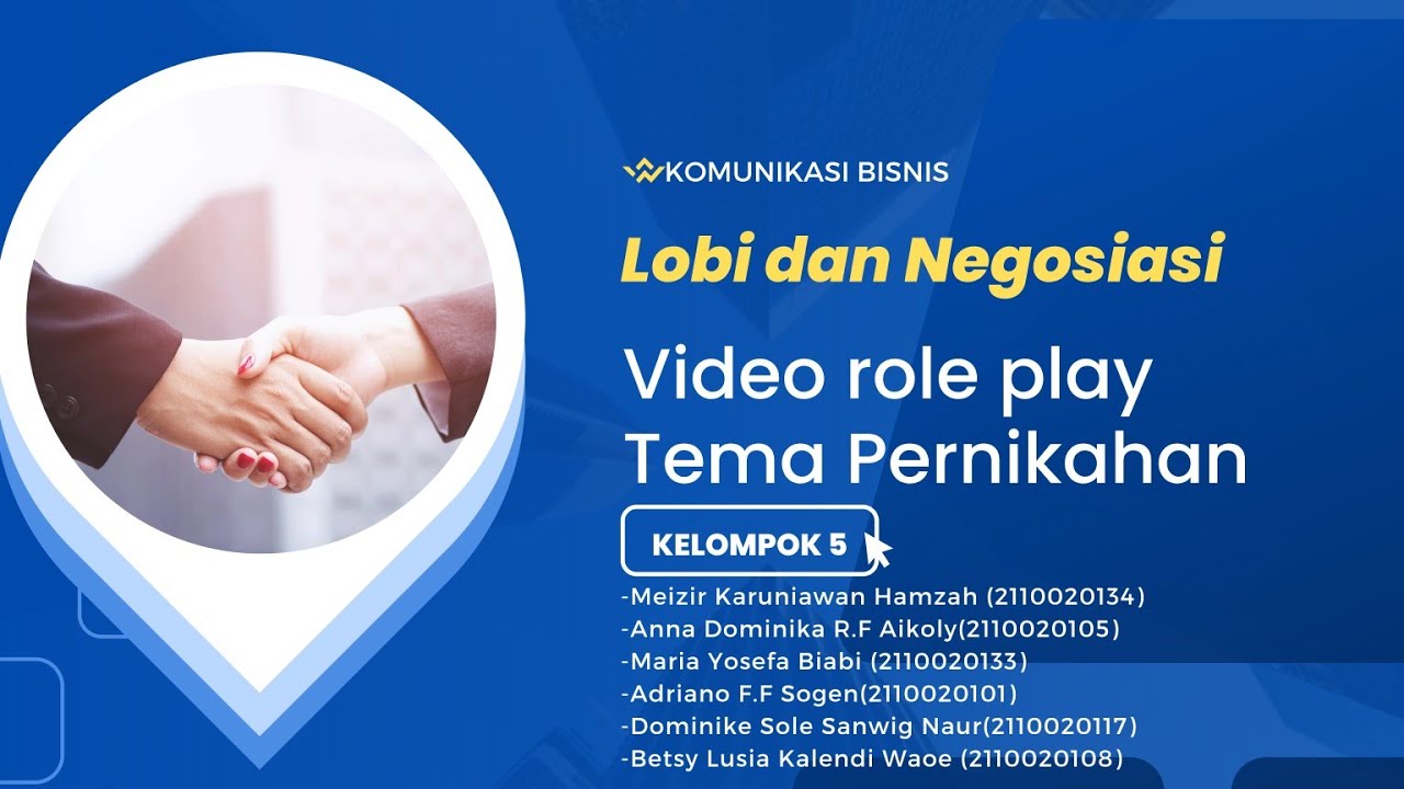 Video role play Lobi dan Negosiasi Tema Tempat Pernikahan - YouTube