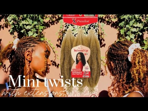 Mini Twists with Extensions tutorial | SA YOUTUBE - YouTube