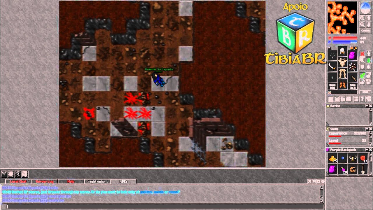 Tibia Resp de Ghoul, Skeleton e Skeleton Warrior para lvl baixo de 21 ...