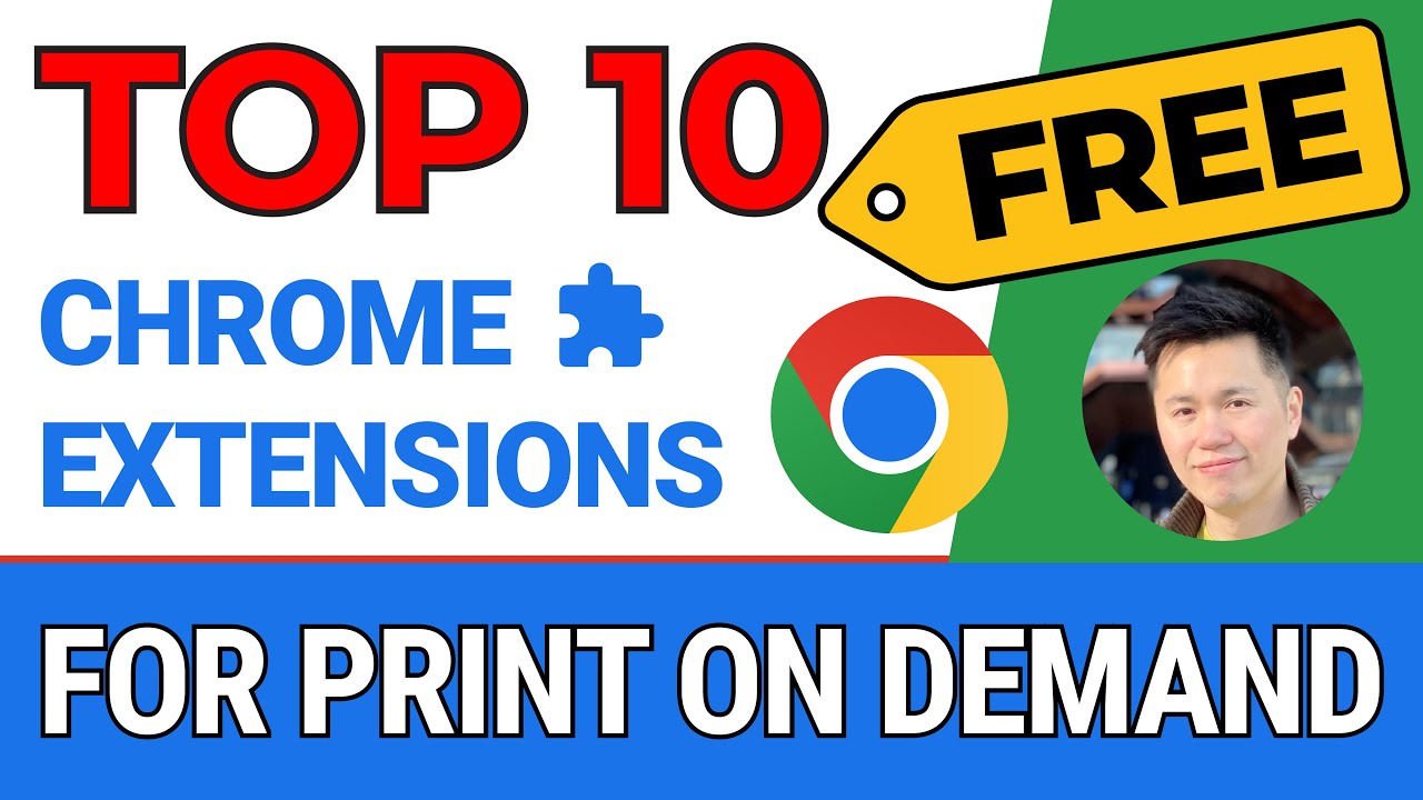 Top 10 Free Chrome Extensions I Use for Print on Demand - YouTube