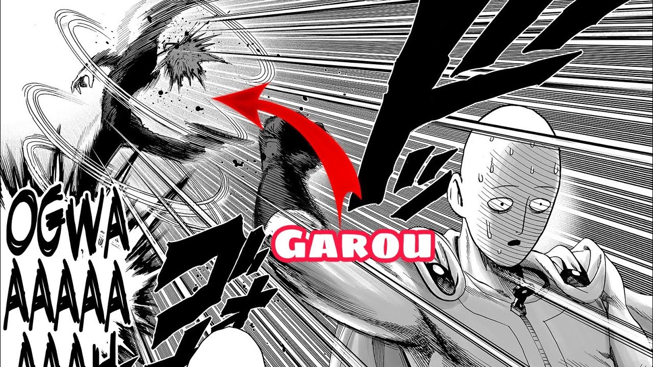 Garou attacks saitama in Park | One PunchMan Manga - YouTube