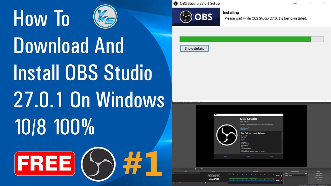 How To Download And Install OBS Studio 27.0.1 On Windows (2021) - YouTube