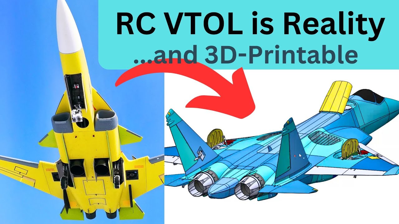 Making RC VTOL Reality and 3D Printable after 10 Years of Development ...