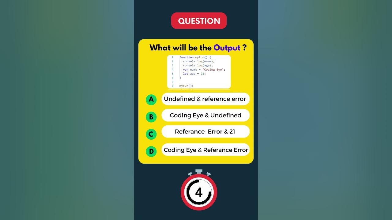 Javascript Interview Questions 30 Js Mcqs 01 Js Shorts Short Viral Education Coding