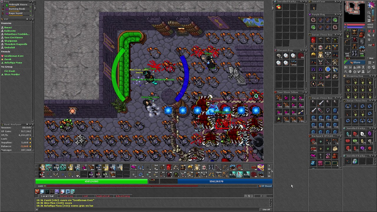 Tibia | Tortura | 350+ Knight Fire Books in Secret Library - YouTube