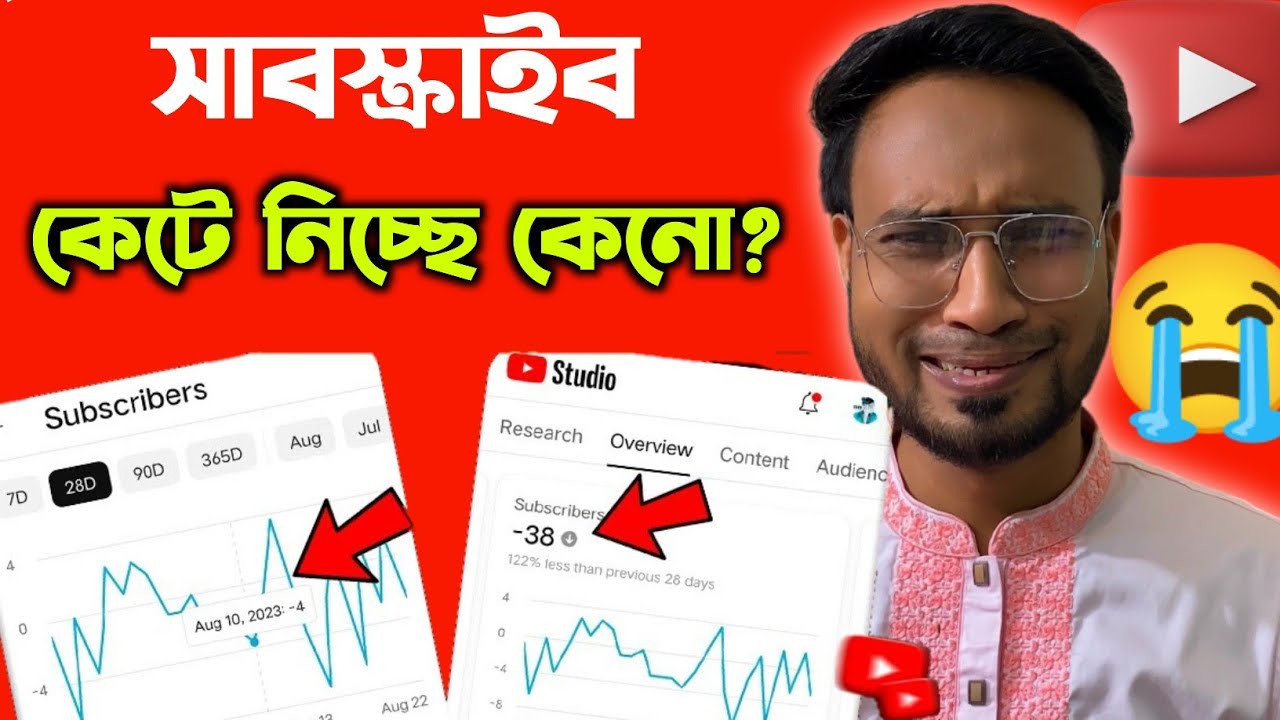 সাবস্ক্রাইব কমে যাচ্ছে কেনো? সাবস্ক্রাইব কেটে নিচ্ছে কেনো? | Why Youtube Subscribe Decrease ...